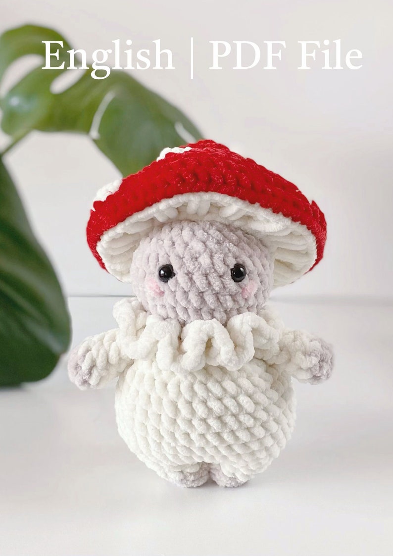 Low-sew Crochet Mushroom Doll Mushroom Plushie: Millie the Mushy Boy ...