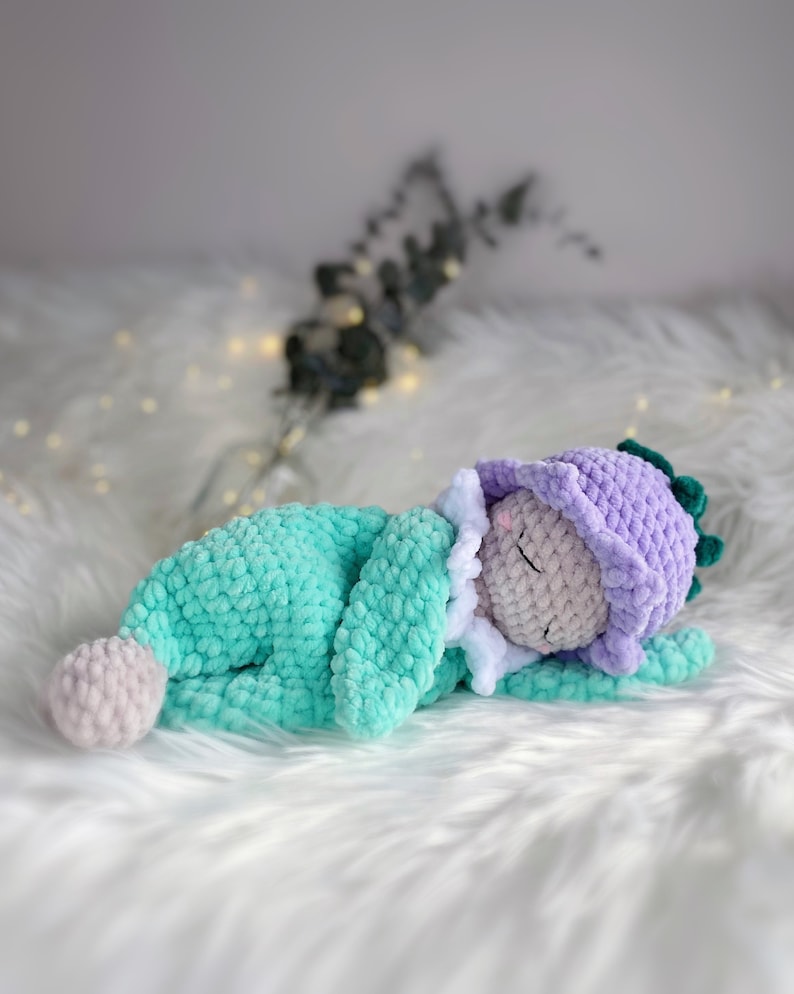Low-sew Crochet Lovey Snuggler Safety Blanket: Bella the Bluebell Baby ...