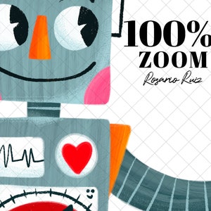 Valentine Robot Clipart Love Robot Robot Clipart Love | Etsy