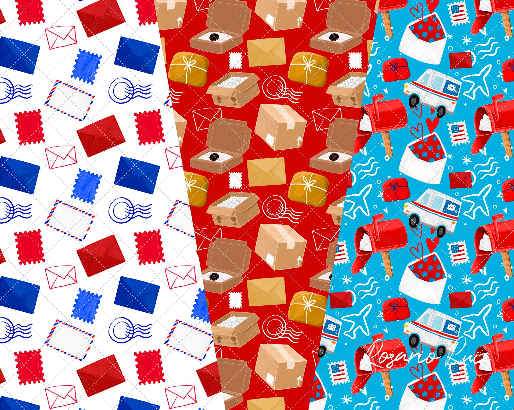 Delivery Digital Paper, Post Office Paper, Mail Papers, Package ...