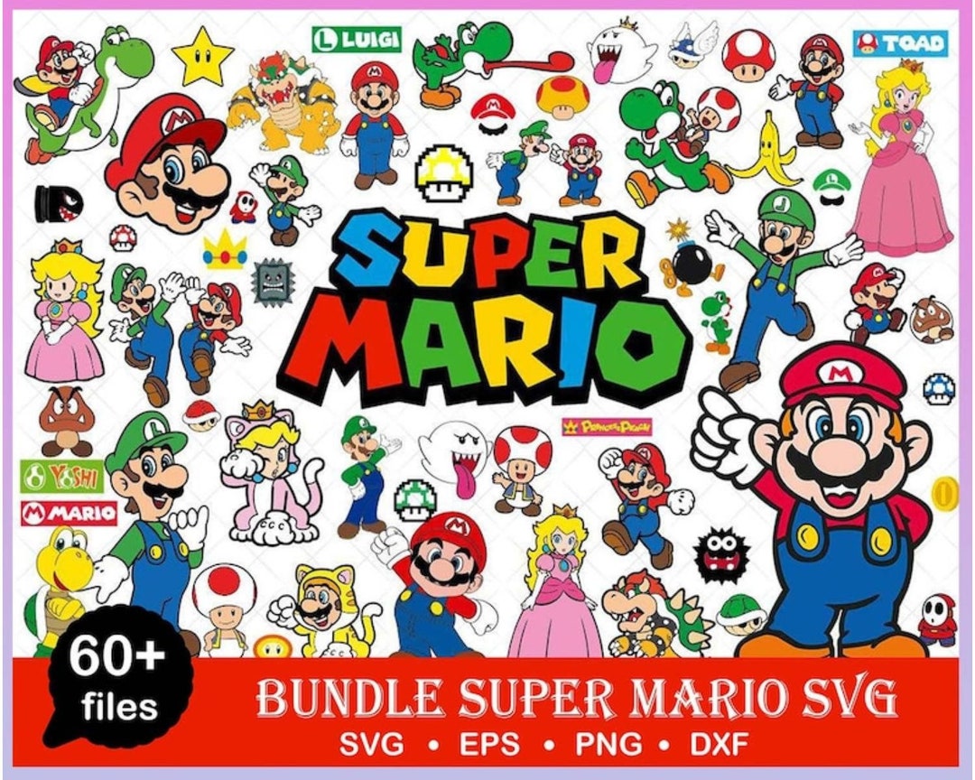 Super Mario Bundle SVG, Super Mario Svg, Super Mario Game Svg - Etsy