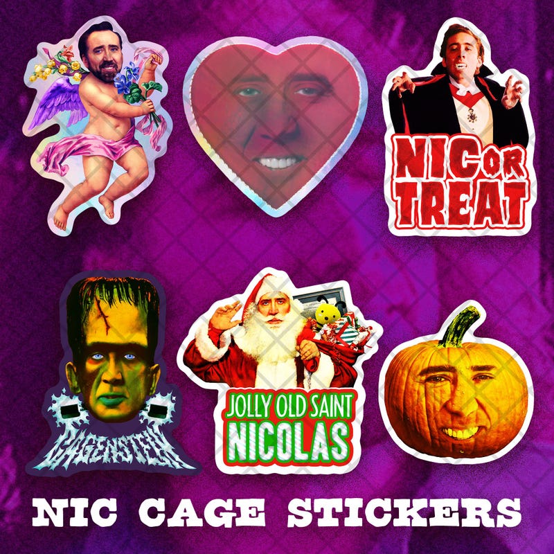 Nicolas Cage Card - Etsy