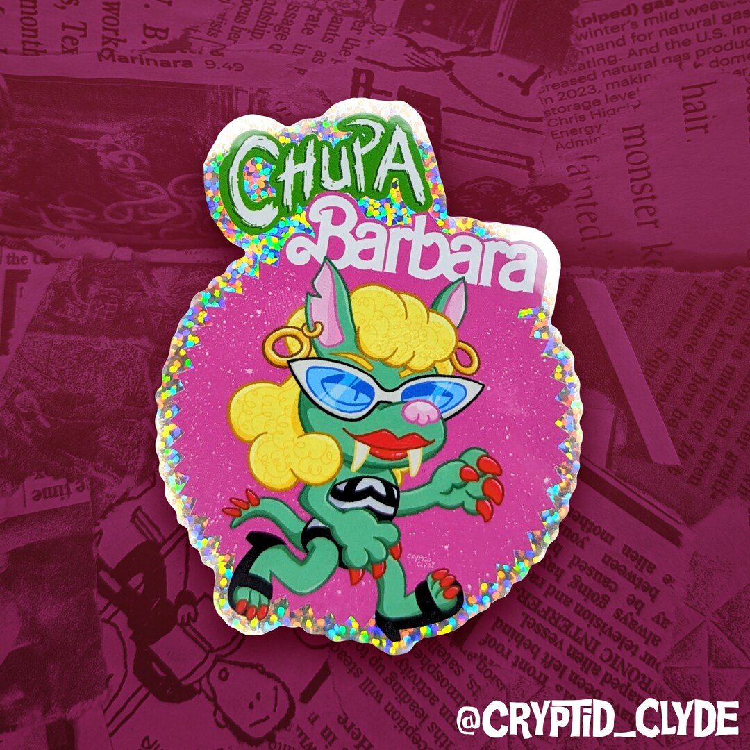 Chupa-barbara Sticker Monster, Cryptid, Cryptozoology, Chupacabra ...