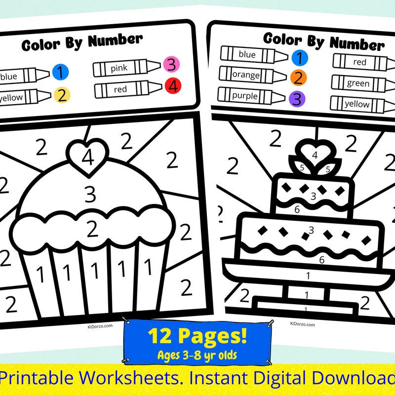 Easy Colour by Number - Etsy