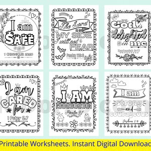 20 Biblical Affirmation Colouring Pages for Kids | Printable ...