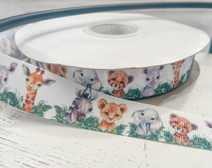 Jungle Safari Ribbon, Boy Baby Safari Ribbon, Safari Jungle Monkey ...