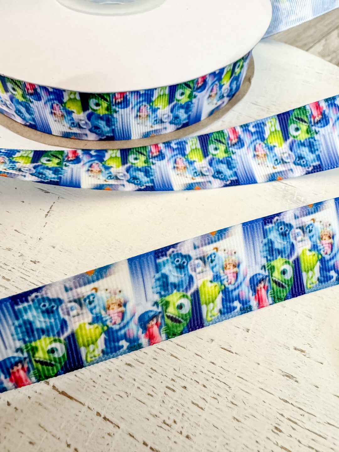 Monsters Inc Grosgrain Ribbon, Pixar Ribbon, Monsters Sully Ribbon ...