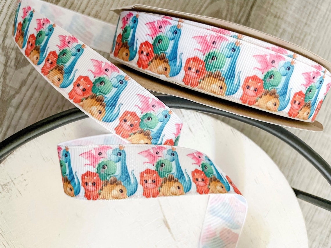 Dinosaur Ribbon Baby Shower First Birthday Dinosaur Ribbon - Etsy