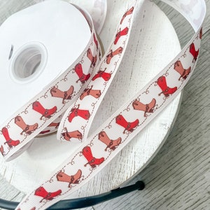 Cowboy Boot Baby Shower Ribbon, Cowboy Ribbon, Cow Boot Ribbon for Baby ...