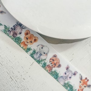 Jungle Safari Ribbon, Boy Baby Safari Ribbon, Safari Jungle Monkey ...