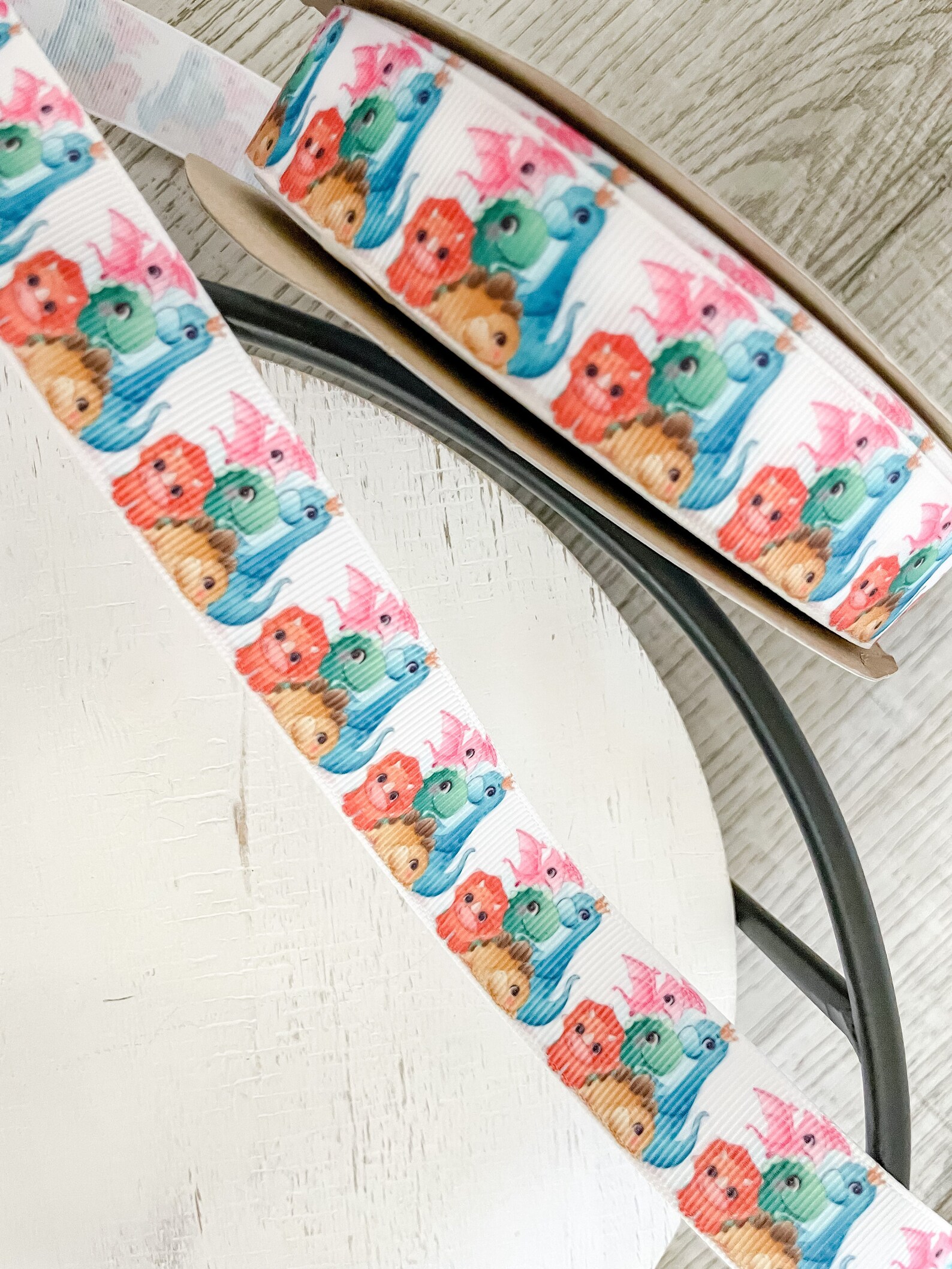 Dinosaur Ribbon Baby Shower First Birthday Dinosaur Ribbon - Etsy