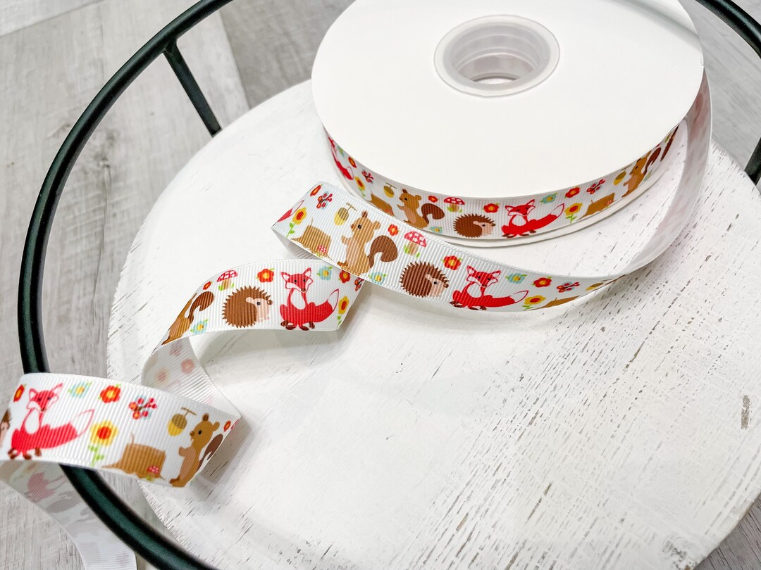 Woodland Ribbon Fox Ribbon Wild One Ribbon and Woodland Decor Woodland ...