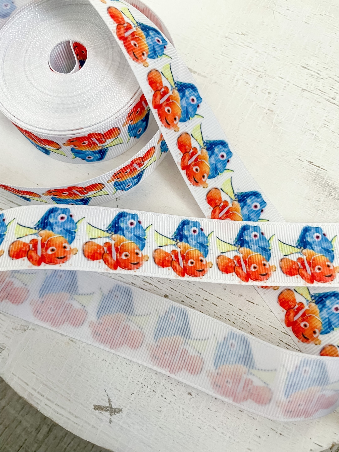 Disney Finding Nemo Ribbon 1 High Quality Grosgrain Ribbon by the Yard ...