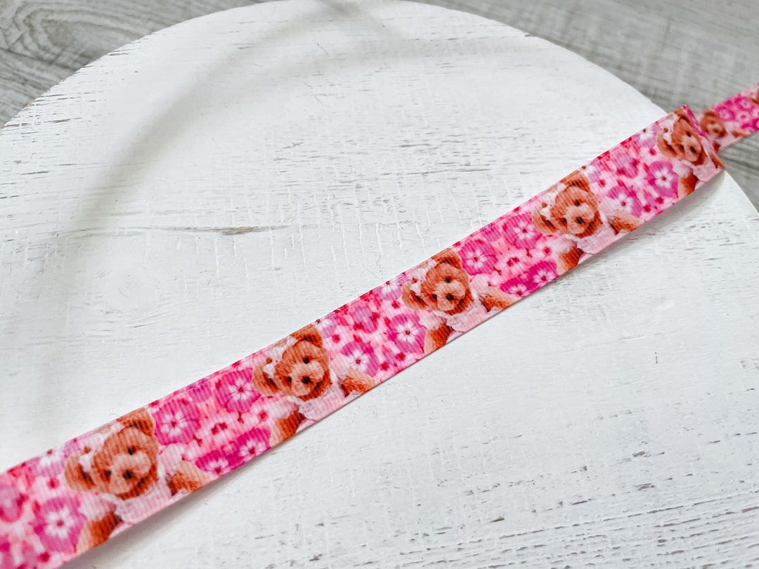 Pink Teddy Bear Grosgrain Ribbon Pink Teddy Bear Ribbon Bear Ribbon ...