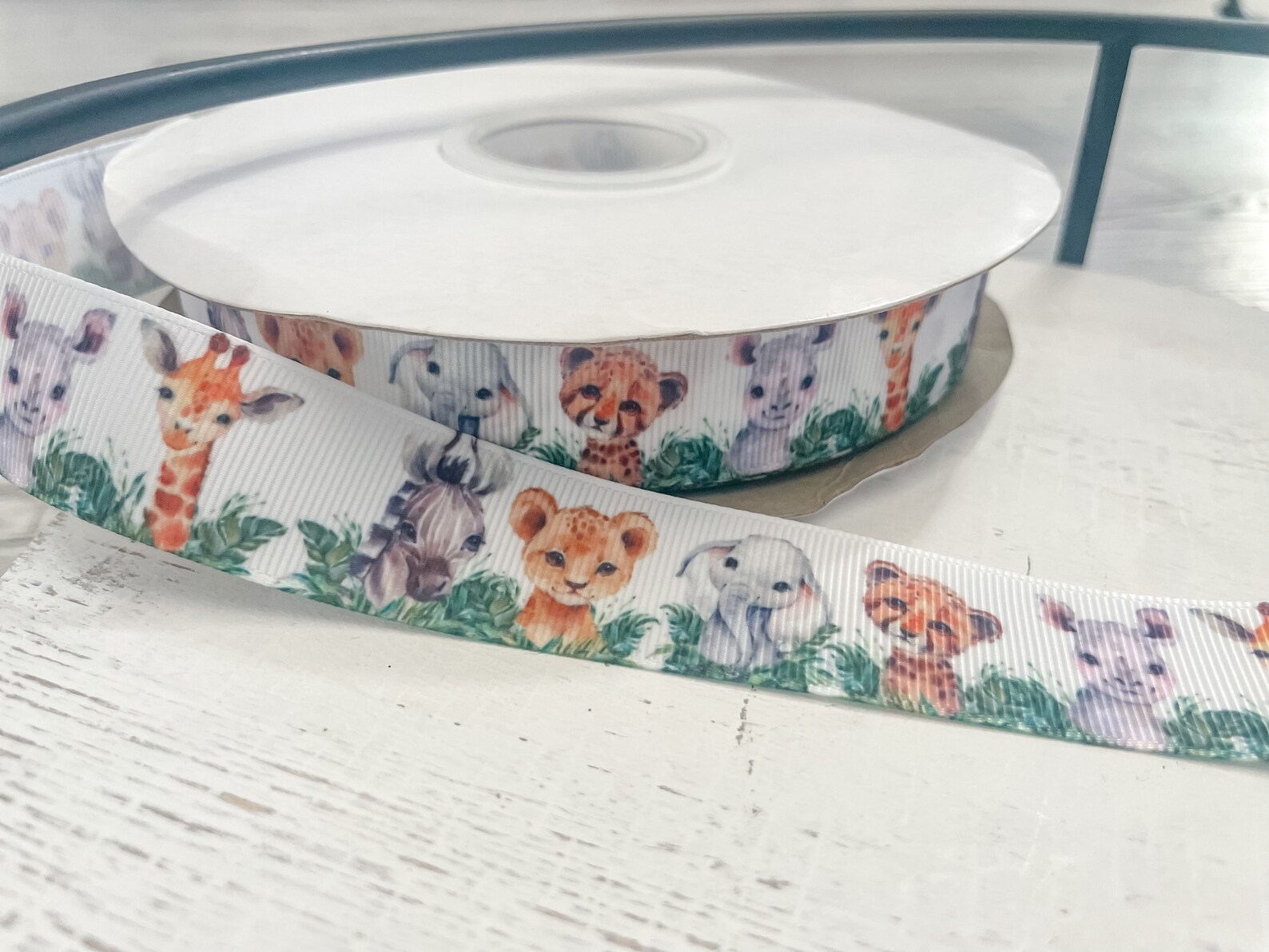 Jungle Safari Ribbon, Boy Baby Safari Ribbon, Safari Jungle Monkey ...
