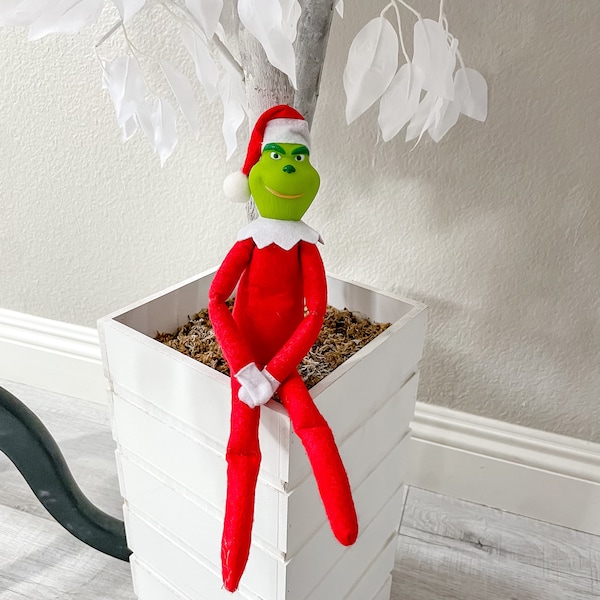 Grinch Elf on the Shelf - Etsy