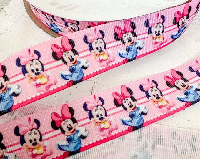 Baby Minnie Mouse Ribbon, Baby Minnie Mouse Baby Shower Ribbon ...