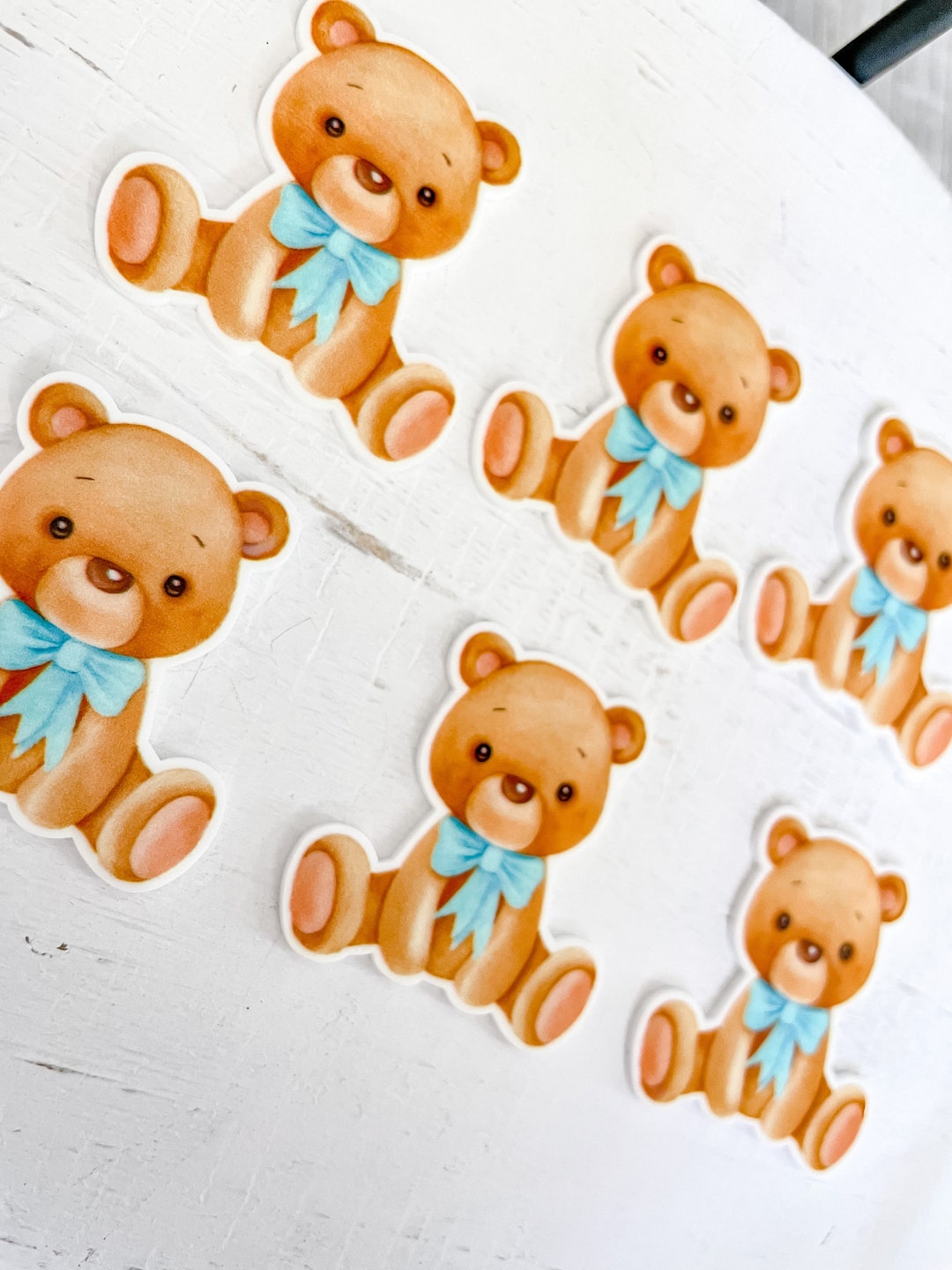 Blue Teddy Bear Planar Resin, Flatback Planar Resin, Teddy Bear Hair ...