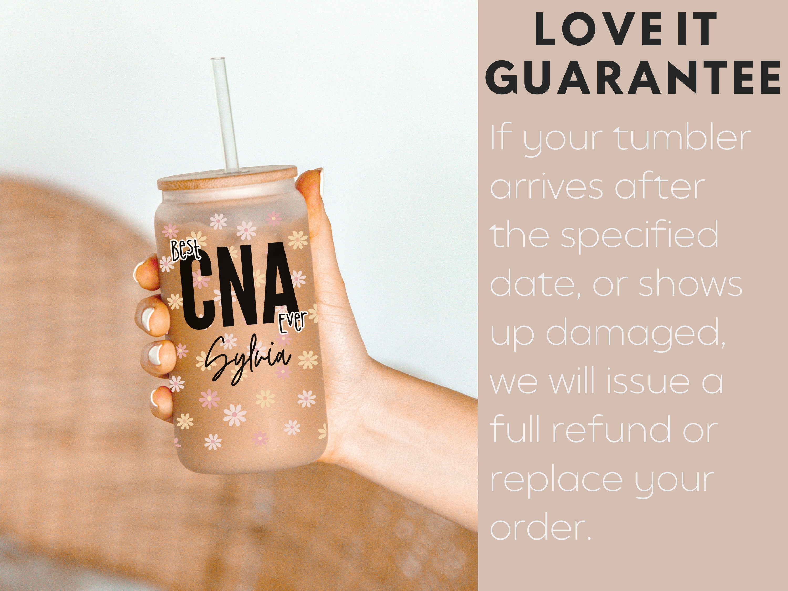 CNA Glass Tumbler Personalized Nurse Graduation Gift CNA Gifts Nursing ...