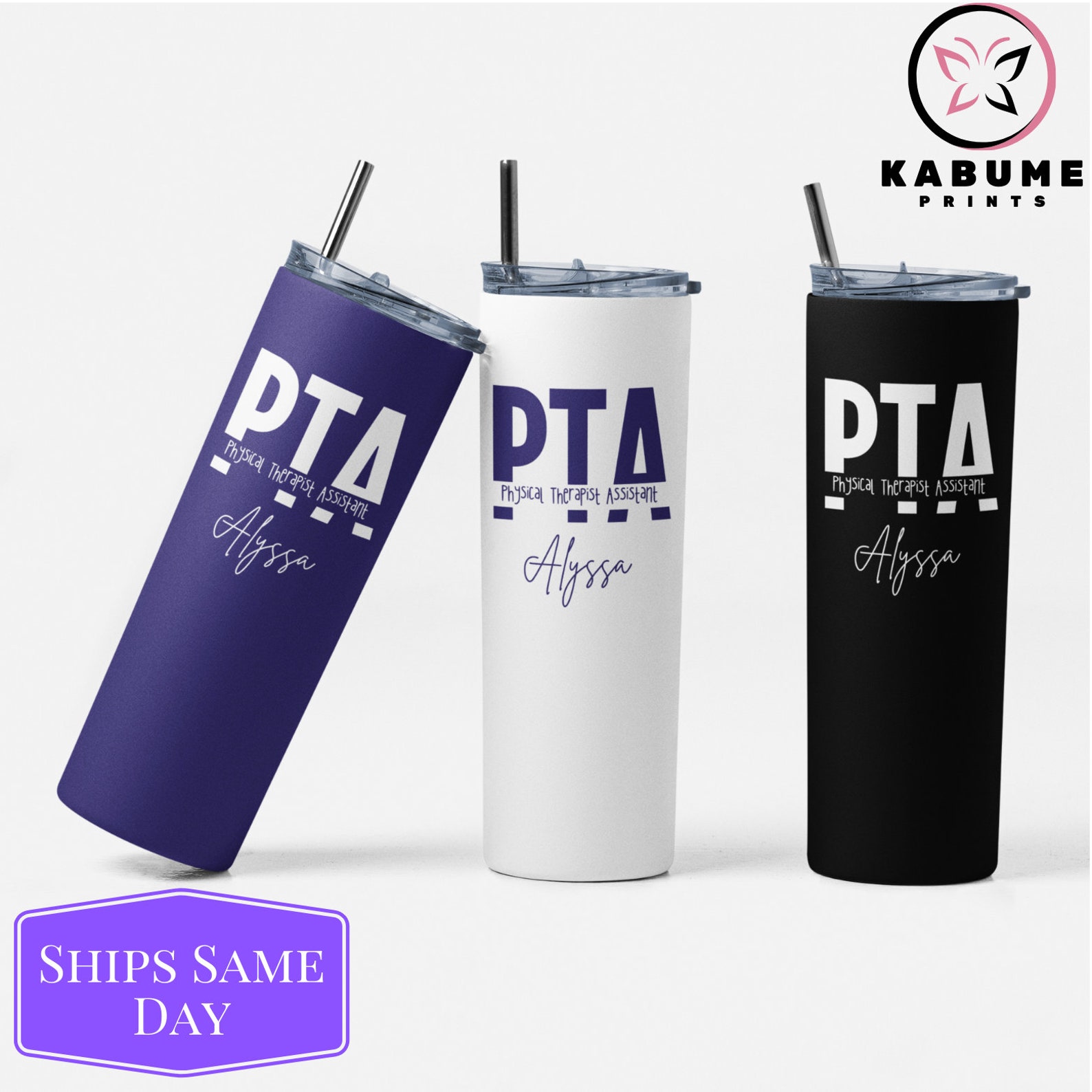 PTA Tumbler With Straw Personalized PTA Name Gift for Her - Physical ...