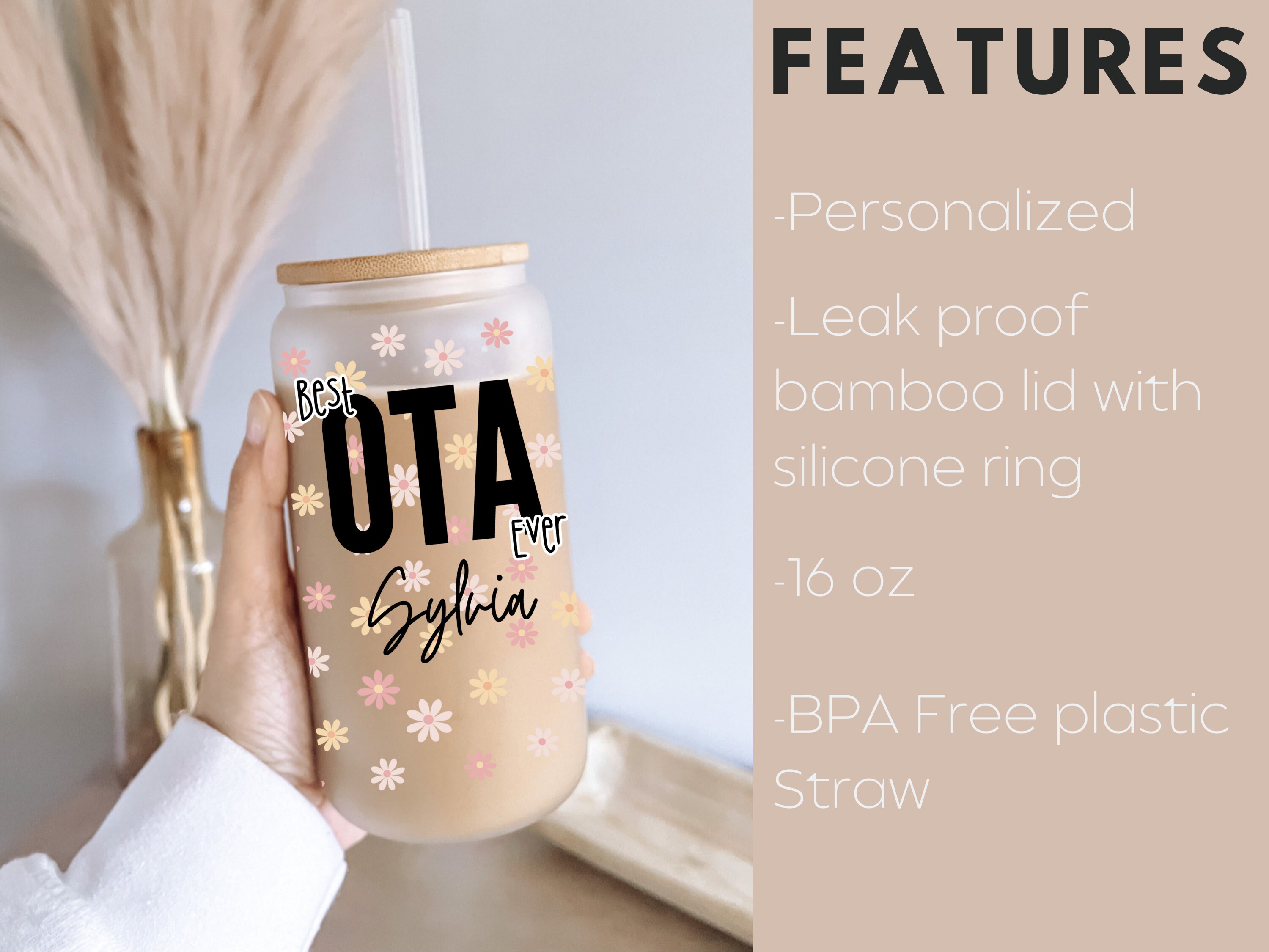 Personalized Occupational Therapy Assistant Glass Tumbler for OTA Gifts ...
