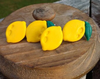 Polymer Clay Lemon - Etsy