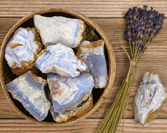 Blue Lace Agate Chips Gemstone Chips Crystal Semi Tumbled - Etsy
