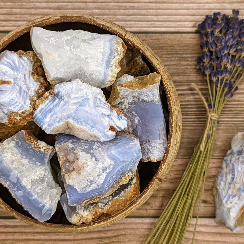 Blue Lace Agate Crystal - Etsy