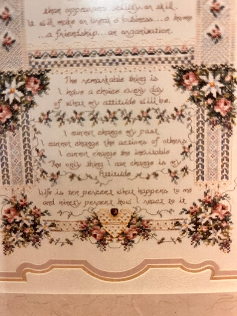 Attitude Counted Cross Stitch Pattern - Etsy