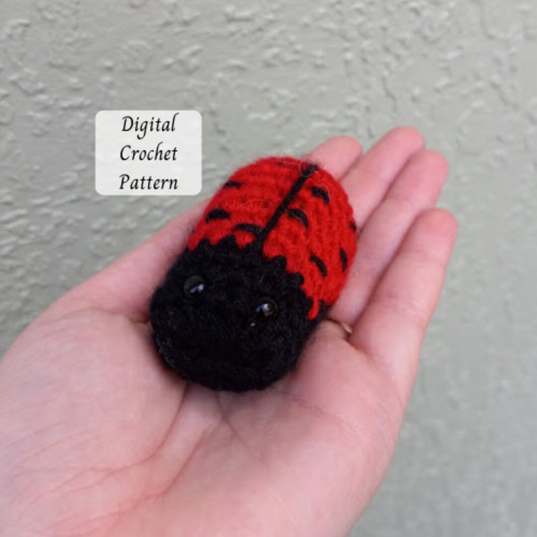 FREE PATTERN ONLY: Crochet Scarlet the Ladybug; Crochet Bug; Crochet ...