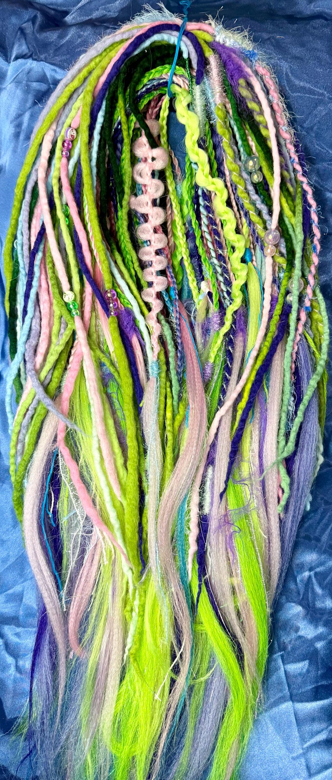 Fluffy Unicorn, Dread and Braid Set. - Etsy