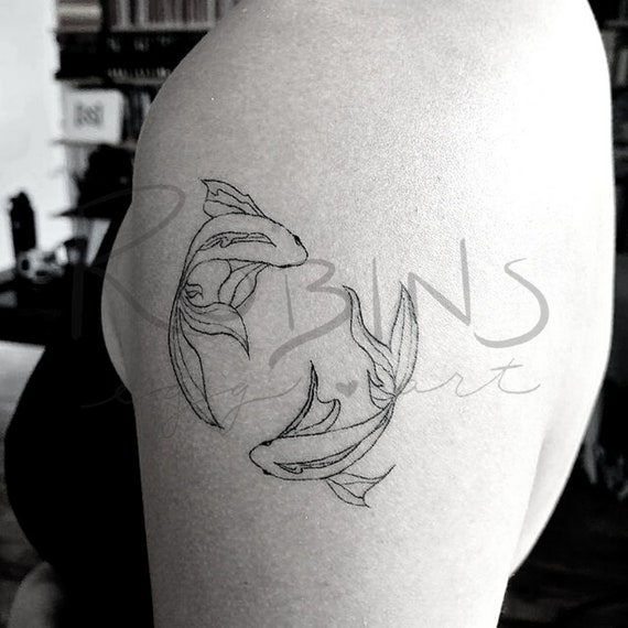 Koi Fish Pond Tattoo