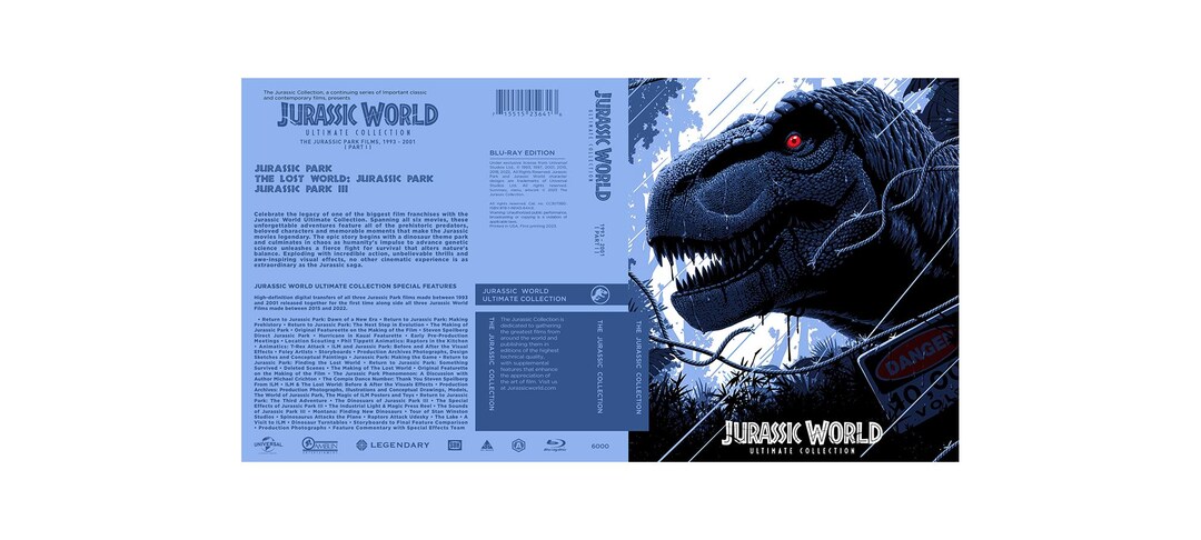 Custom Jurassic World Ultimate Collection Blu-ray Covers W/ Empty Cases ...