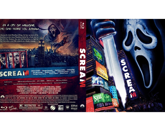 Custom Scream 6 Blu-ray Cover W/ Case (no Discs Included) - Etsy
