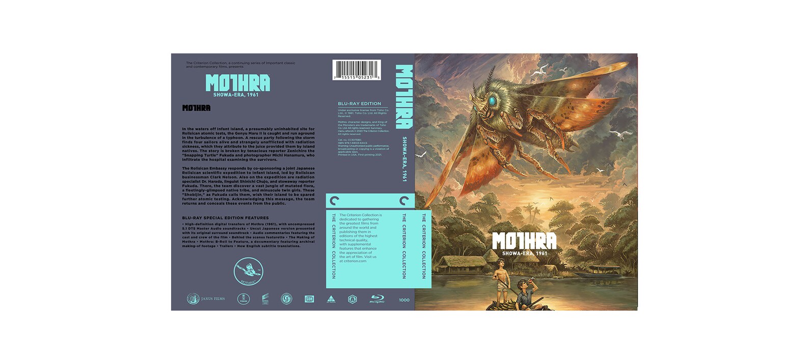 Custom Mothra 1961 Blu-ray W/ Case (no Discs) - Etsy