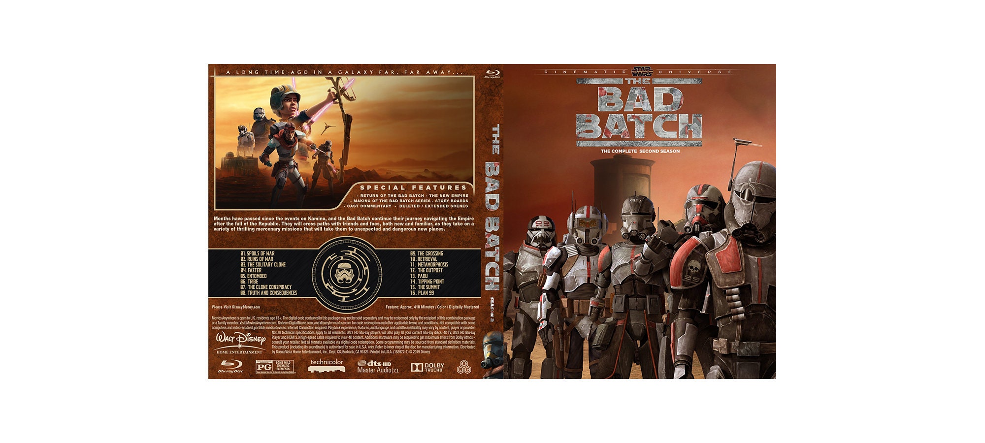 Custom Star Wars Series Blu-ray Covers (no Discs) - Etsy