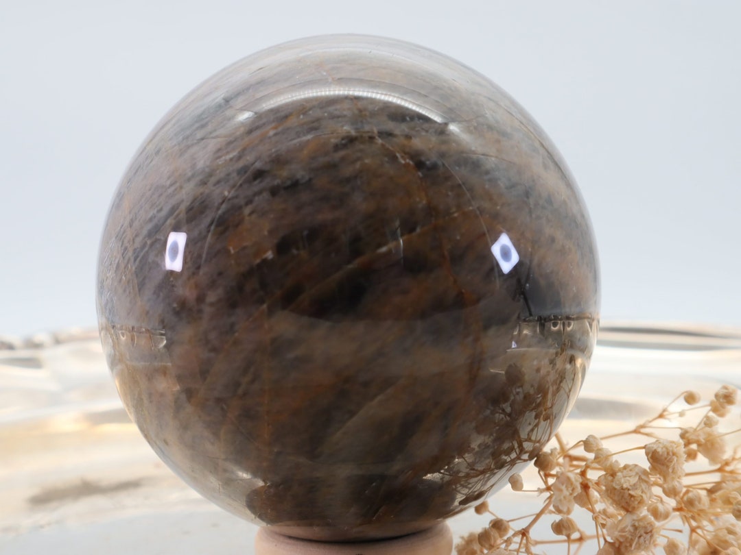 XL Large MOONSTONE 72 Mm GEMSTONE BALL gemstone Balls From Europe ...