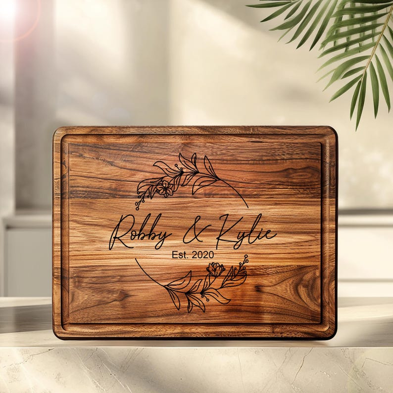 Hardwood Cutting Board Large | Thick Butcher Block With Juice Groove ...