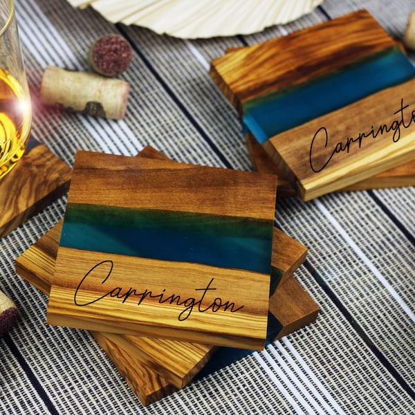 Epoxy Coasters - Etsy