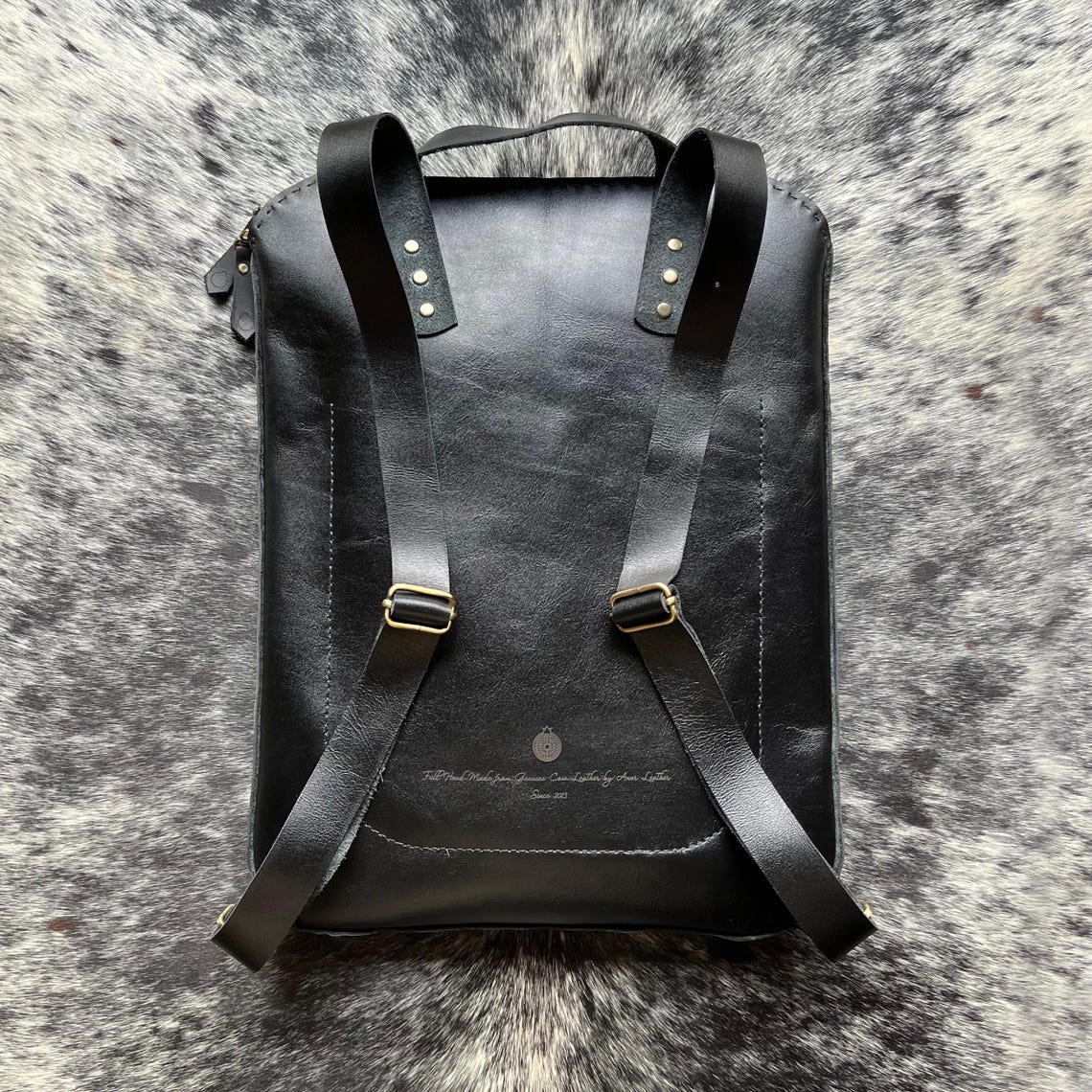 Anar Leather Maya Back-pack Round - Etsy