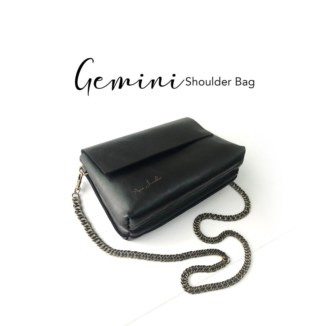 Gemeni Eco-friendly Handmade Leather Shoulder Bag | Elegant | Anar ...
