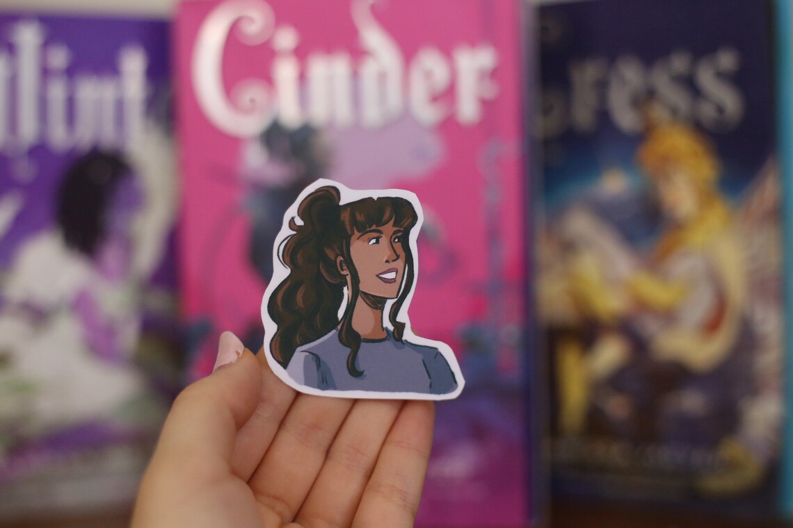 Lunar Chronicles Fan Art Stickers, Cinder, Scarlet, Cress, Winter, and ...