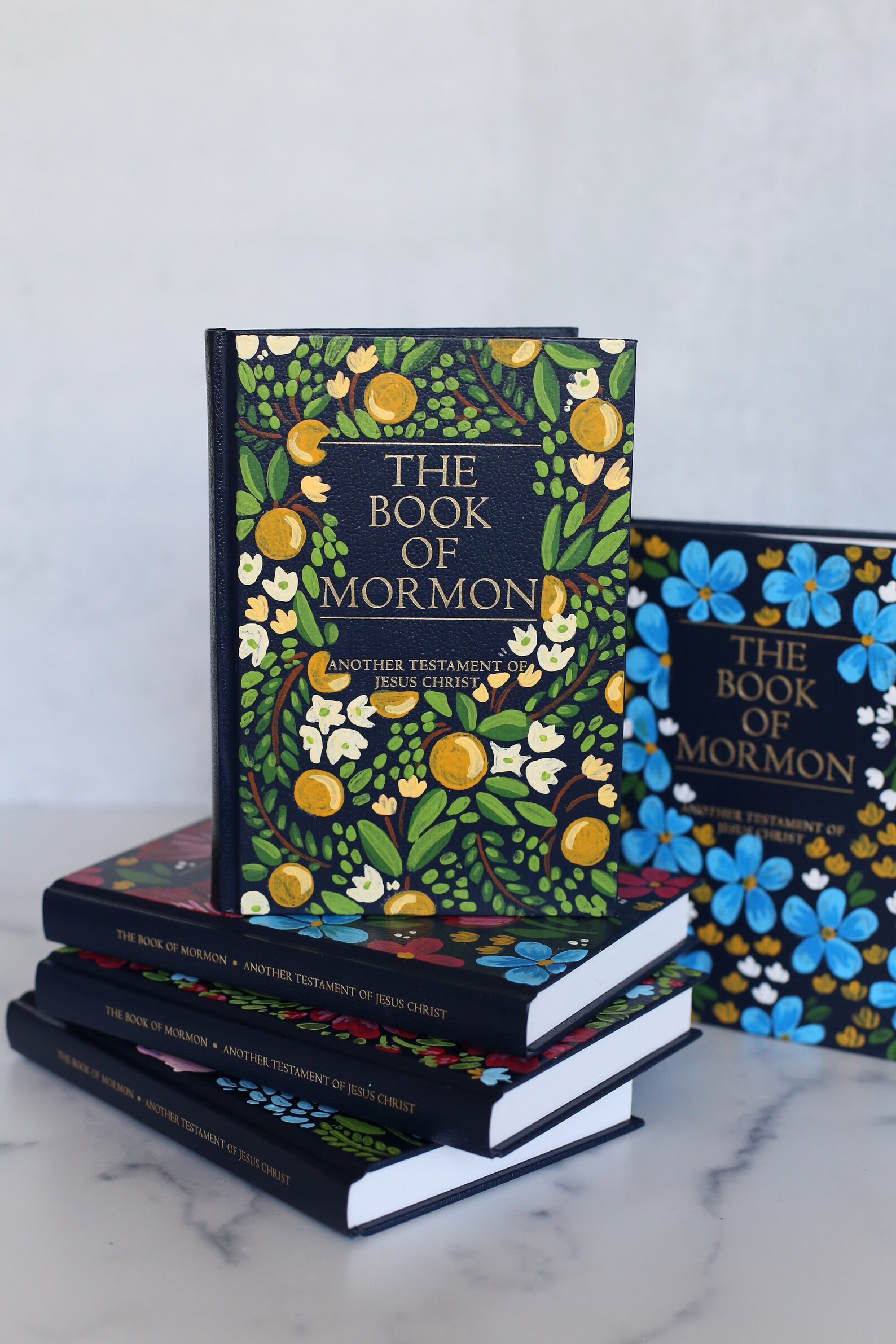 Painted Books of Mormon - Etsy