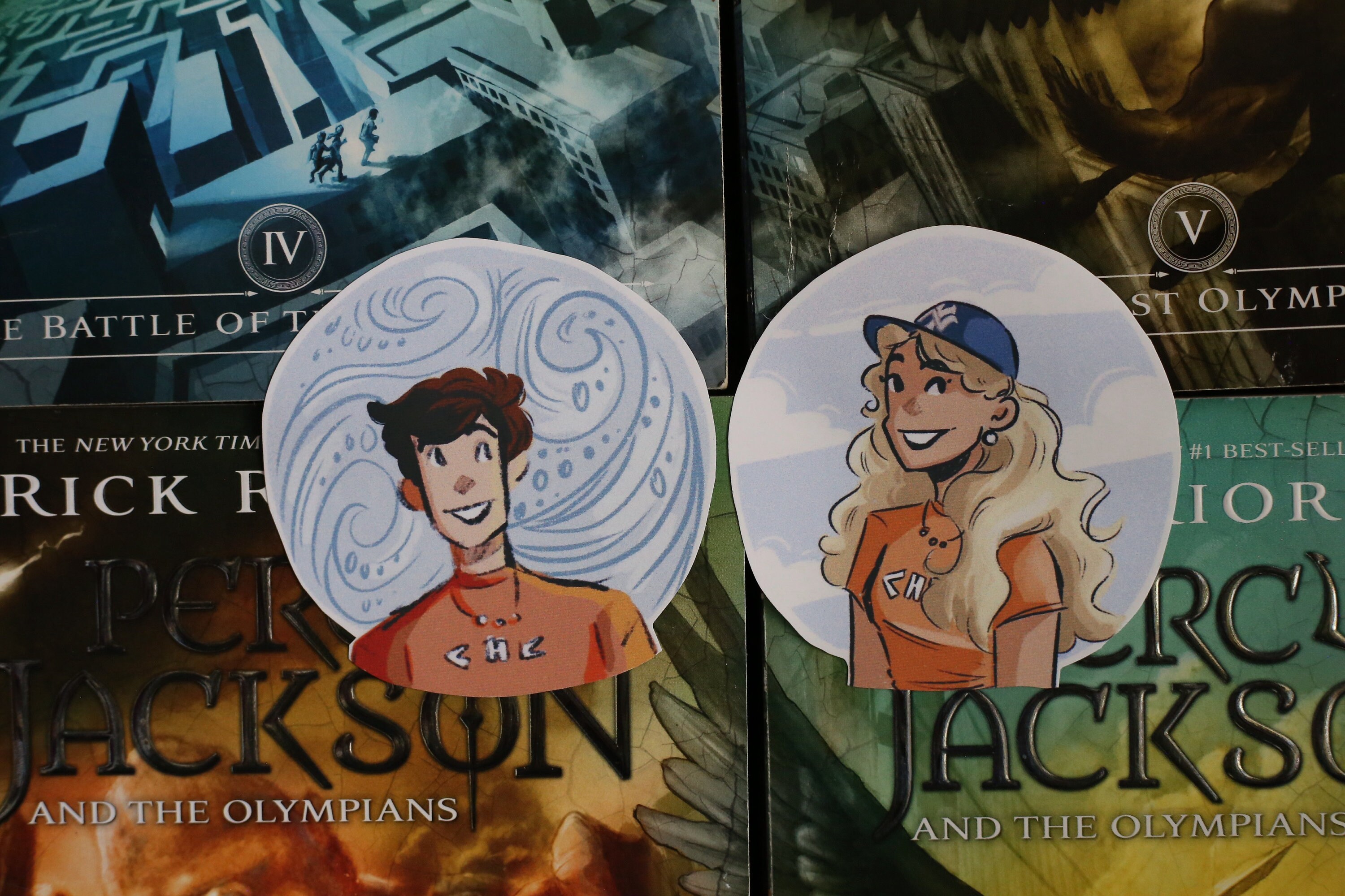 Percy Jackson and Annabeth Chase Fan Art Stickers | Etsy