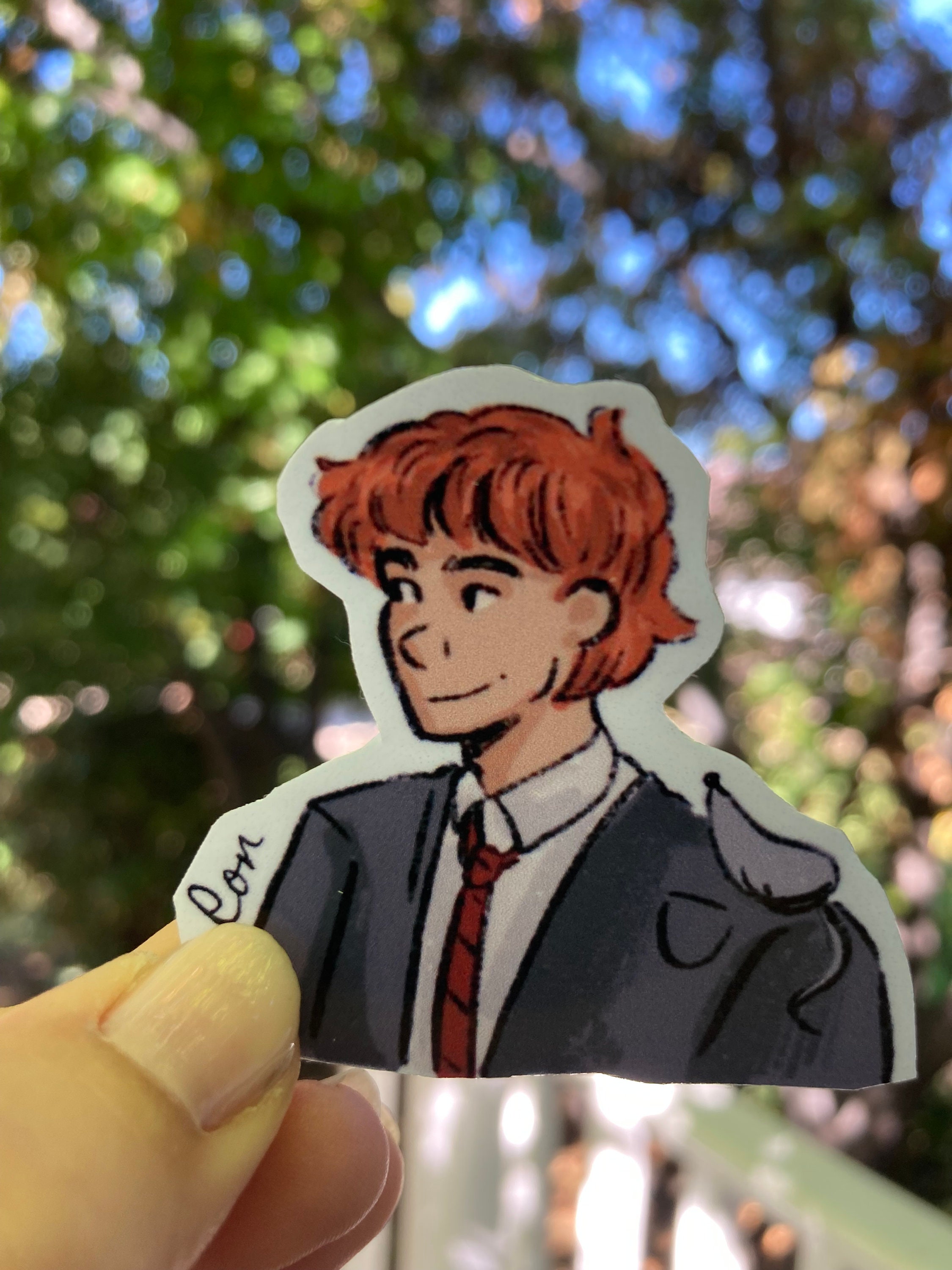 Harry Potter, Hermione, Ron, and Ginny Weasley With Their Pets Stickers ...