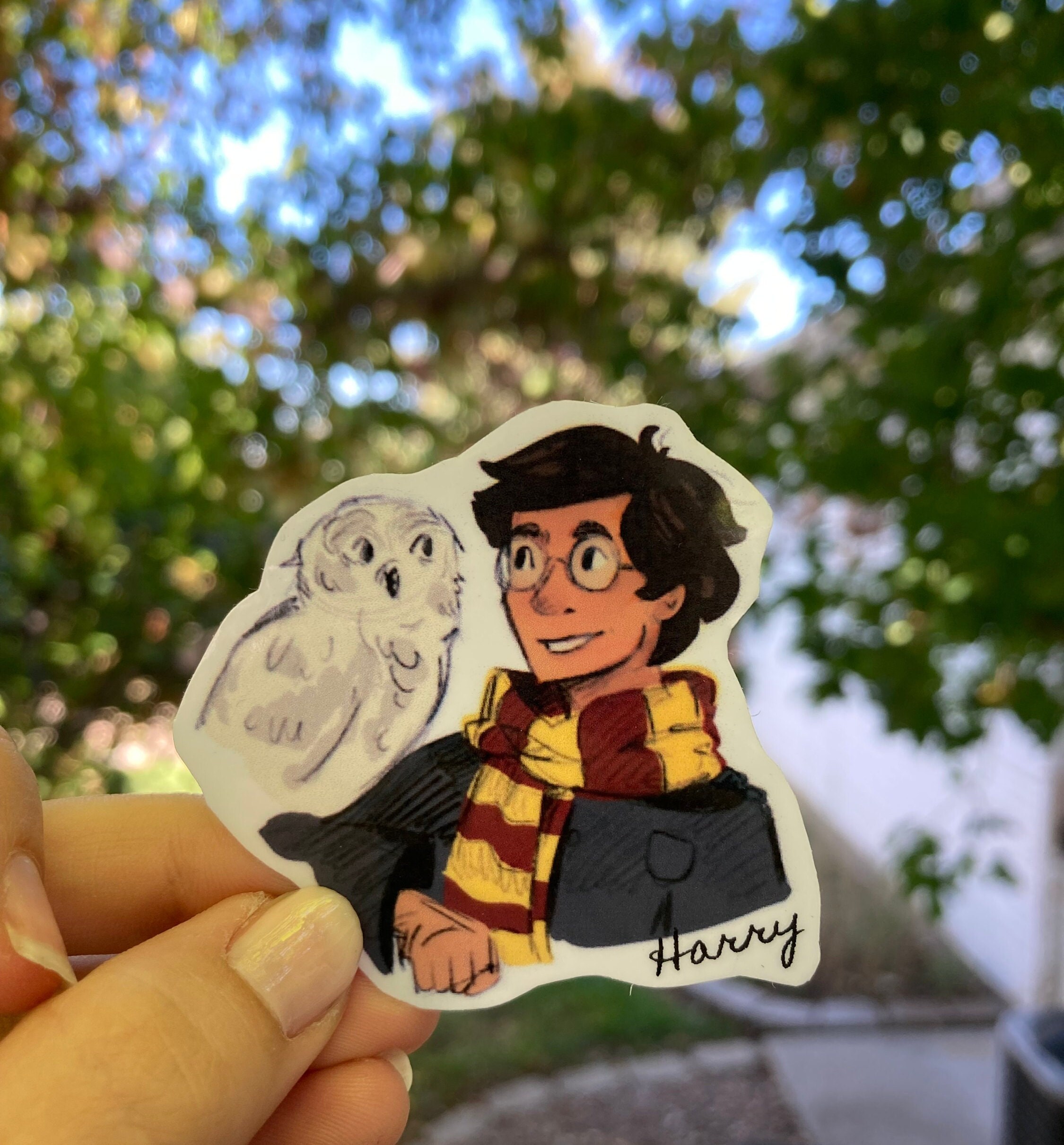 Harry Potter, Hermione, Ron, and Ginny Weasley With Their Pets Stickers ...