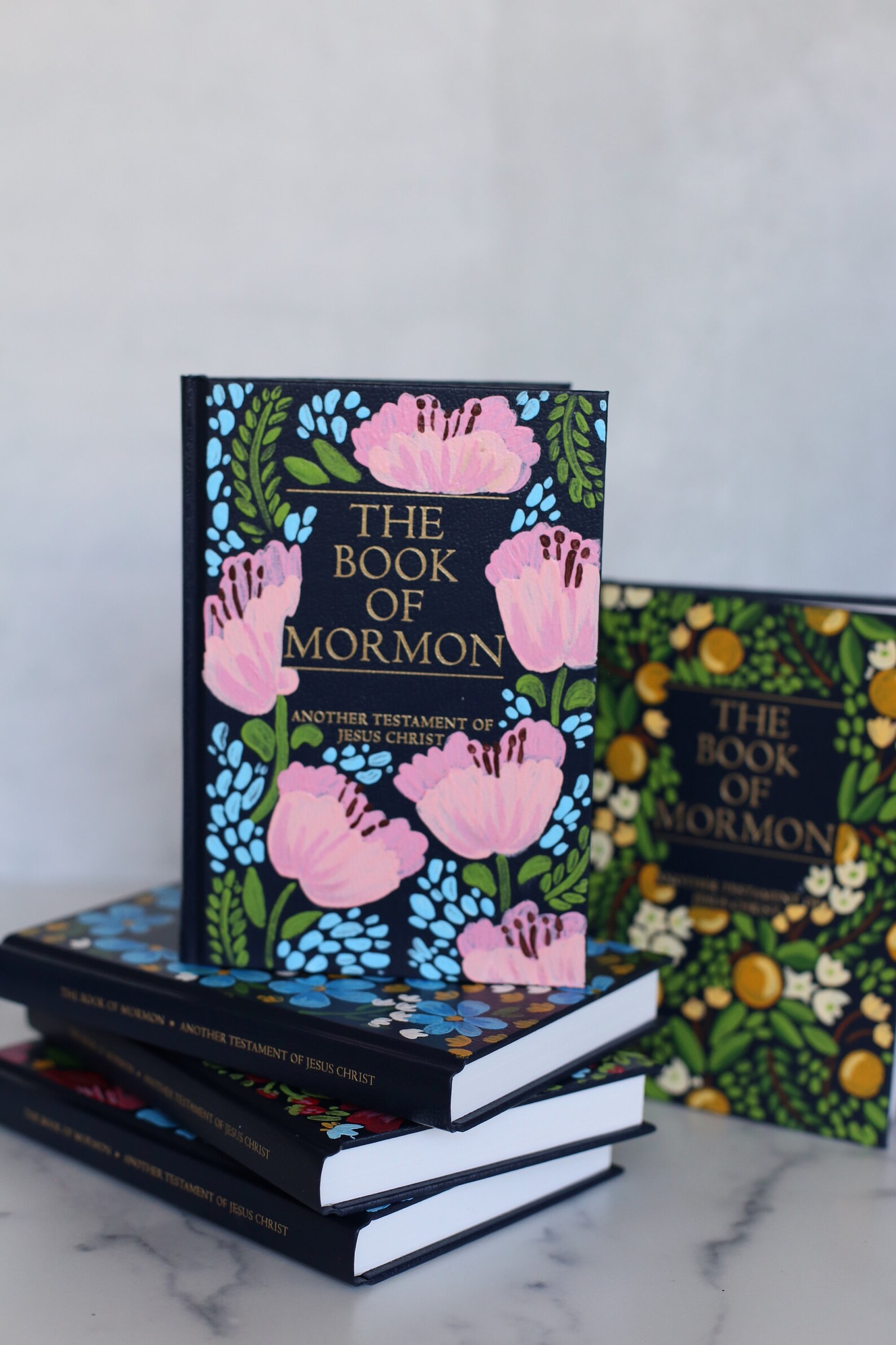 Painted Books of Mormon - Etsy