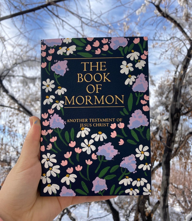 Hand-painted Floral Books of Mormon - Etsy