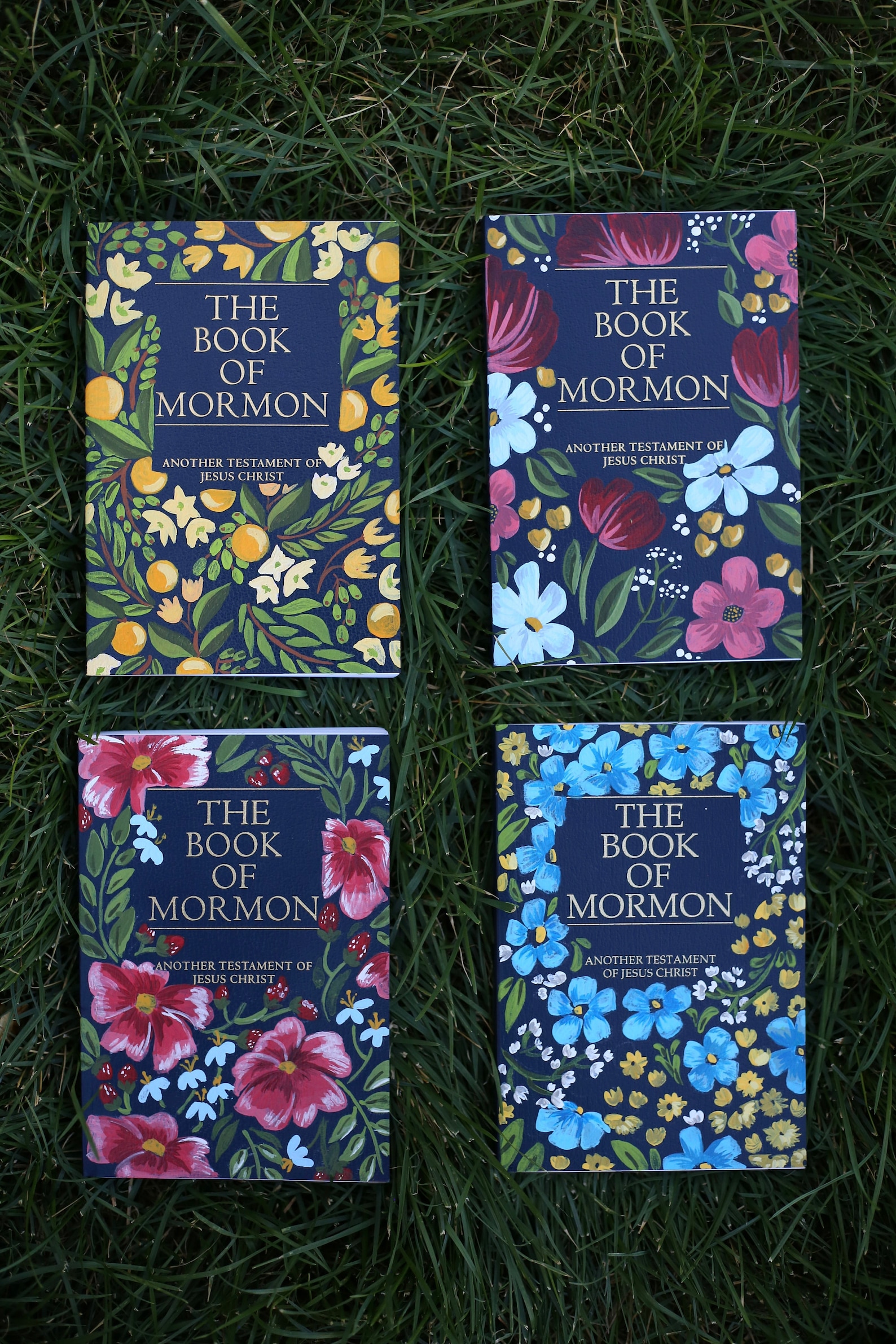 Painted Books of Mormon - Etsy
