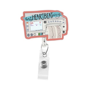 Heartbeat Song Badge Reel - Etsy